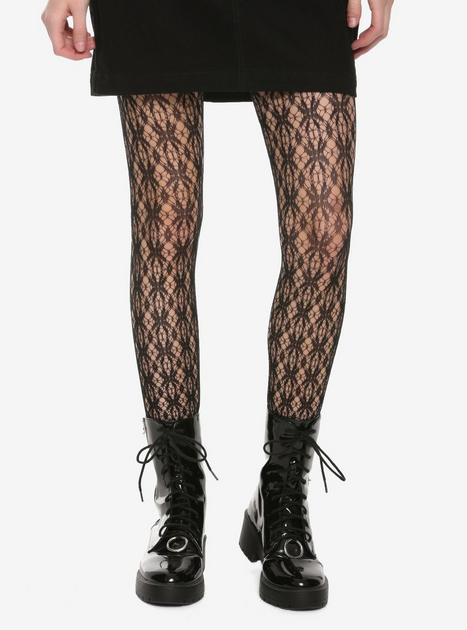 Black Crochet Tights | Hot Topic