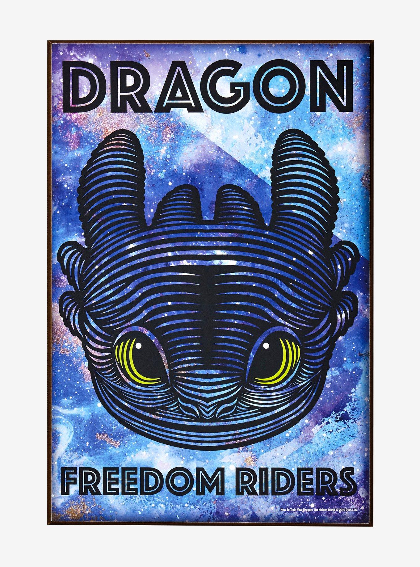 How To Train Your Dragon Toothless Galaxy Wood Wall Art | Hot Topic
