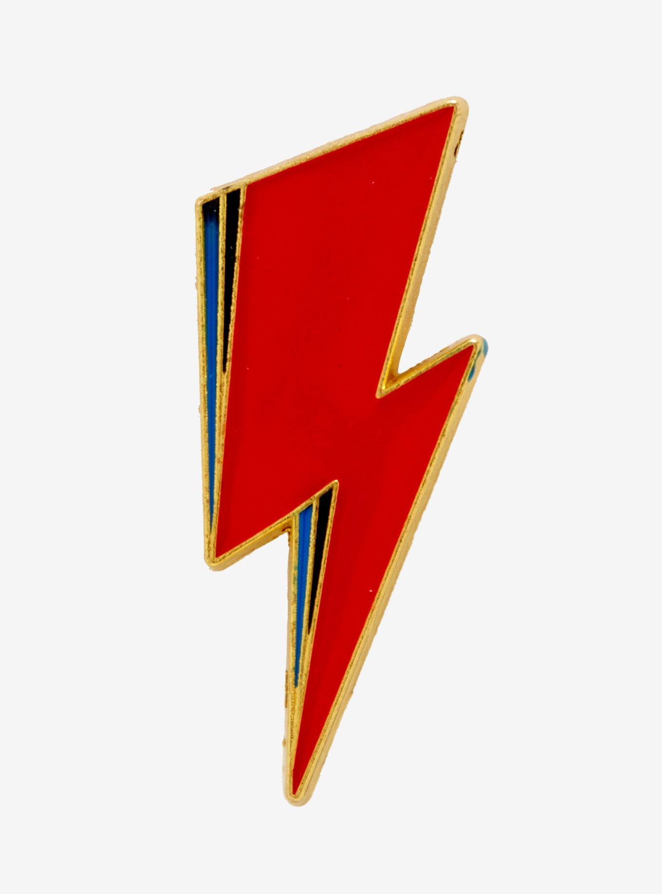 David Bowie Lightning Bolt Enamel Pin | Hot Topic
