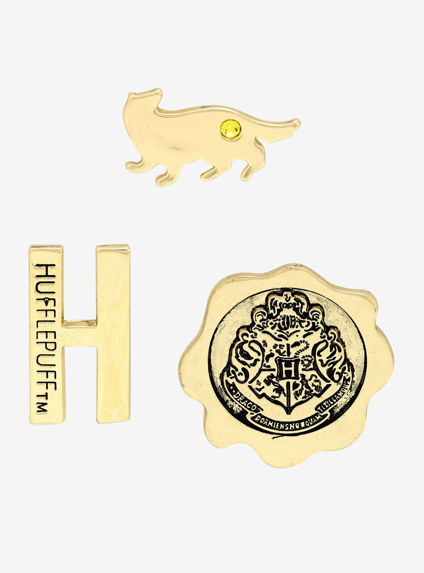 Harry Potter Hufflepuff Gold Metal Pin Set | Hot Topic