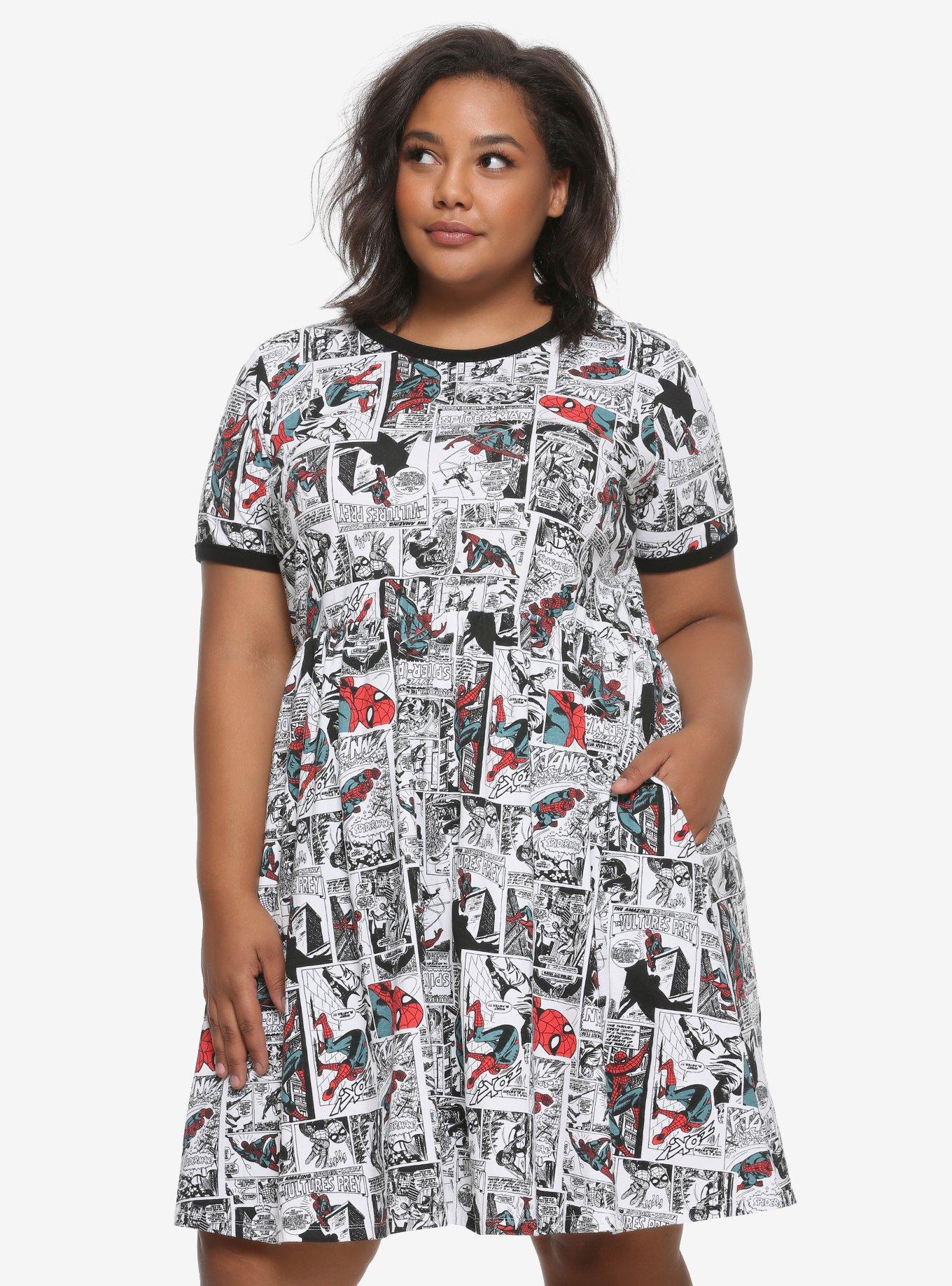 Marvel Spider-Man Comic Book Dress Plus Size | Hot Topic