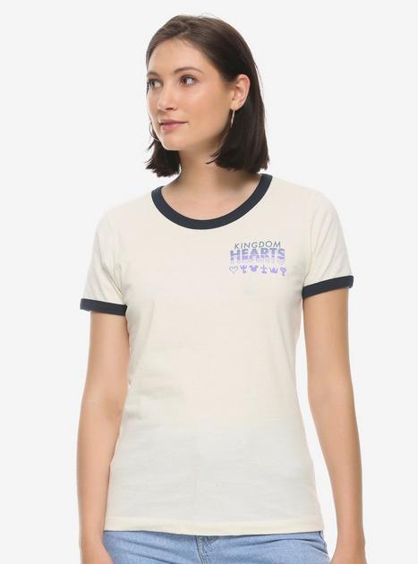Disney Kingdom Hearts Ombre Women's Ringer T-Shirt - BoxLunch Exclusive ...