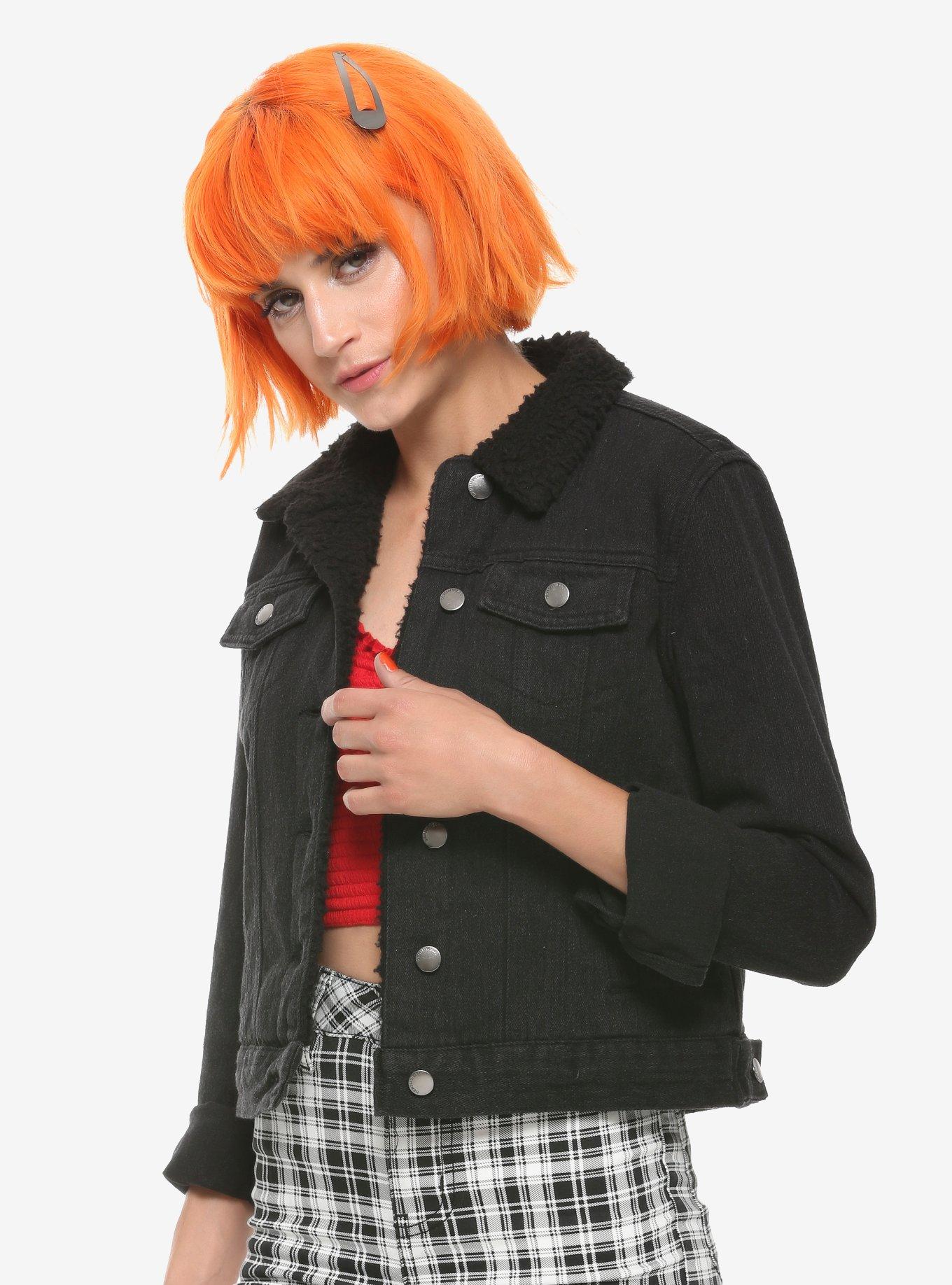 Denim Sherpa-Lined Girls Jacket | Hot Topic