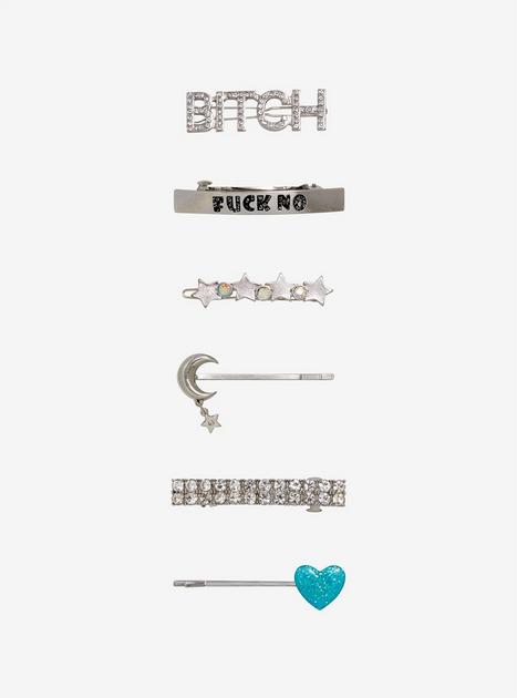 B*tch Bobby Pins & Barrettes Set | Hot Topic
