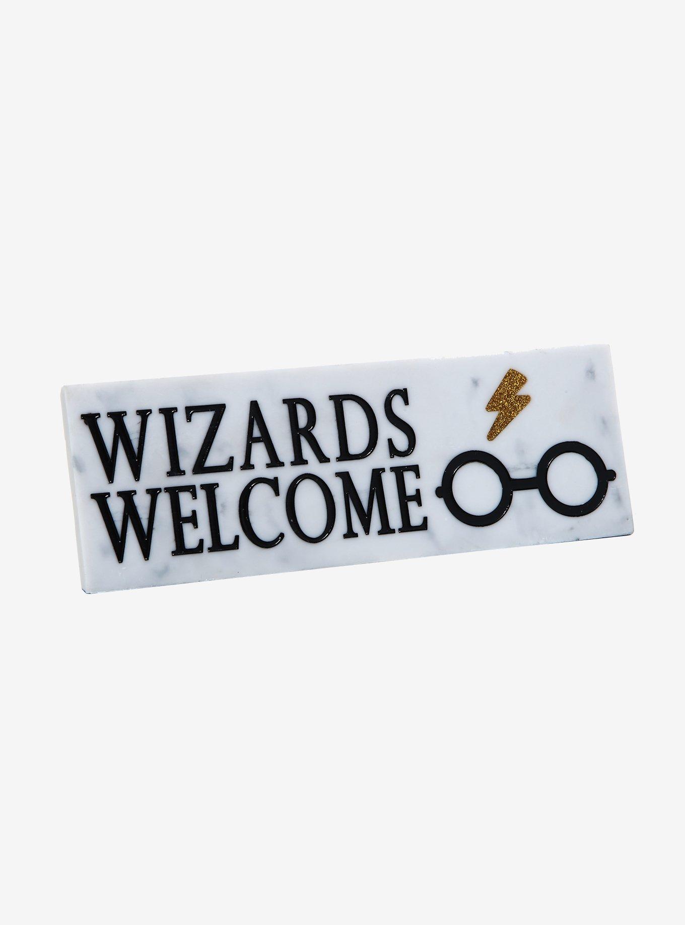 Harry Potter Wizards Welcome Desk Sign | BoxLunch