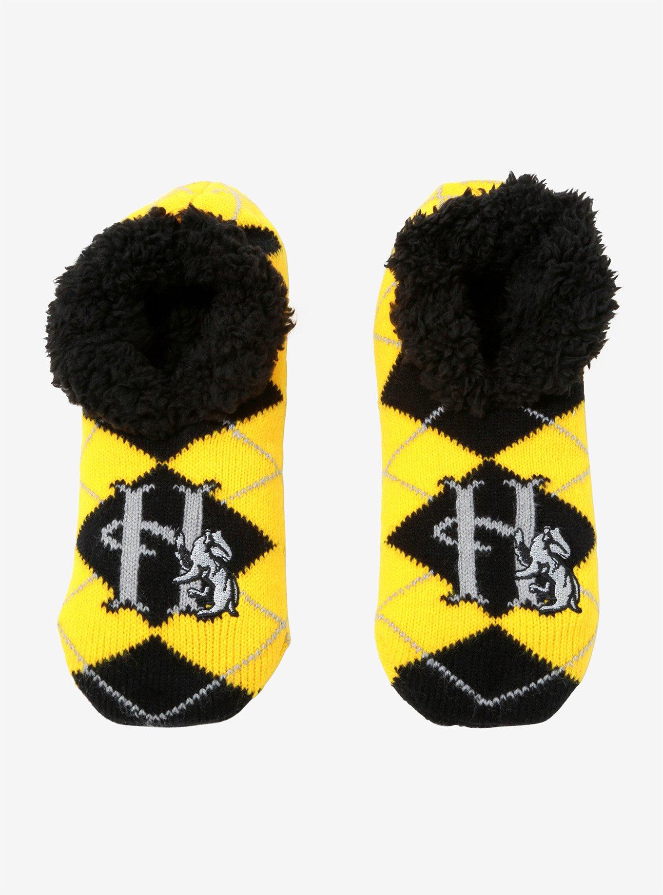 Harry Potter Hufflepuff Plaid Cozy Socks | Hot Topic