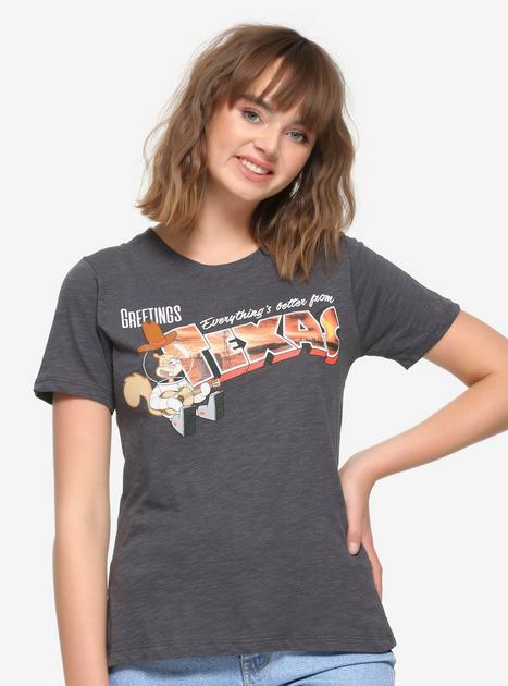 SpongeBob SquarePants Sandy Texas Women's T-Shirt - BoxLunch Exclusive ...