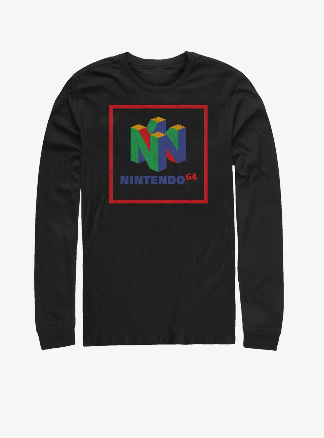 Nintendo Nintendo 64 Element Long-Sleeve T-Shirt - BLACK | BoxLunch