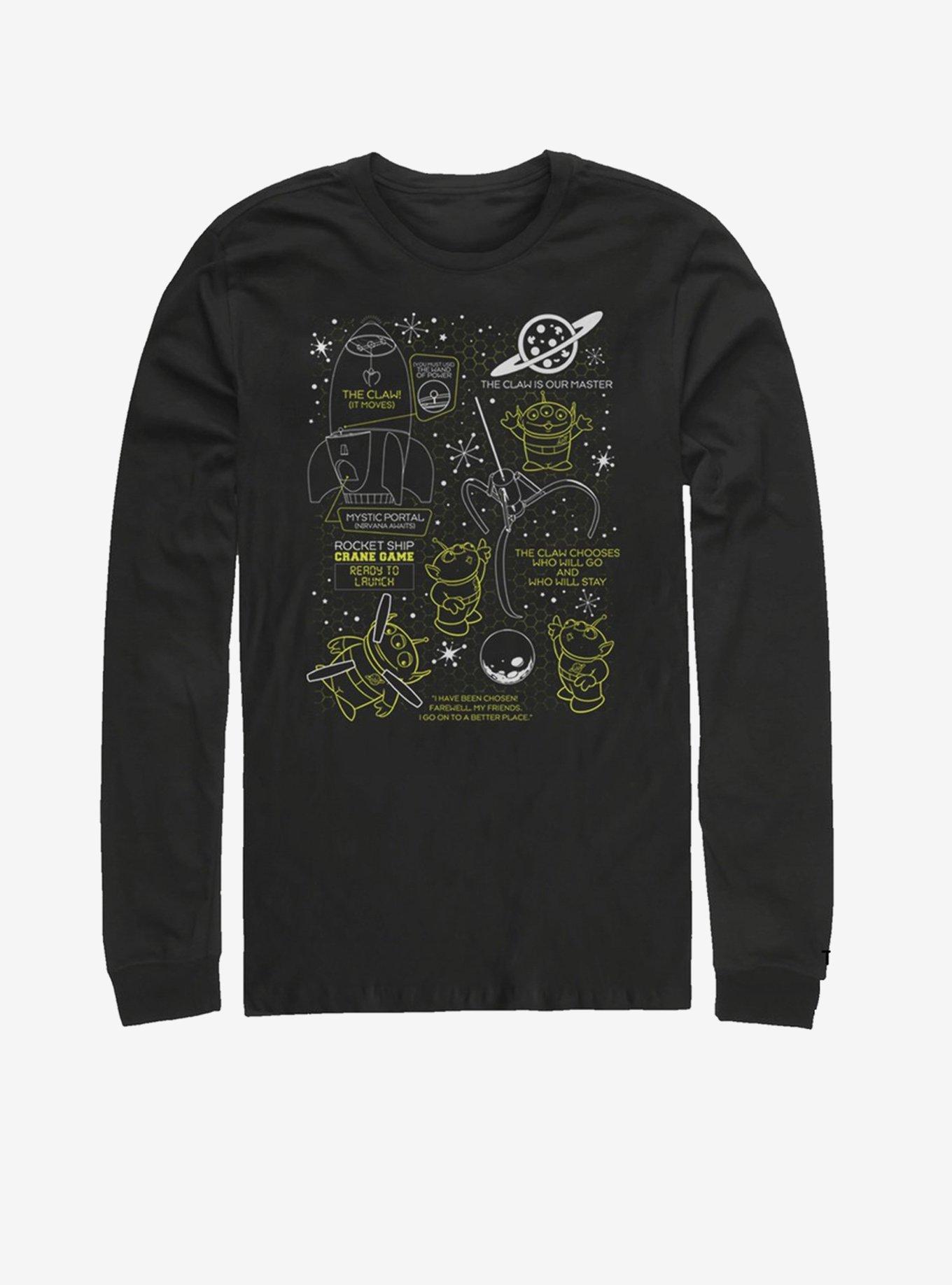 Disney Pixar Toy Story Claw Master Long-Sleeve T-Shirt - BLACK | BoxLunch