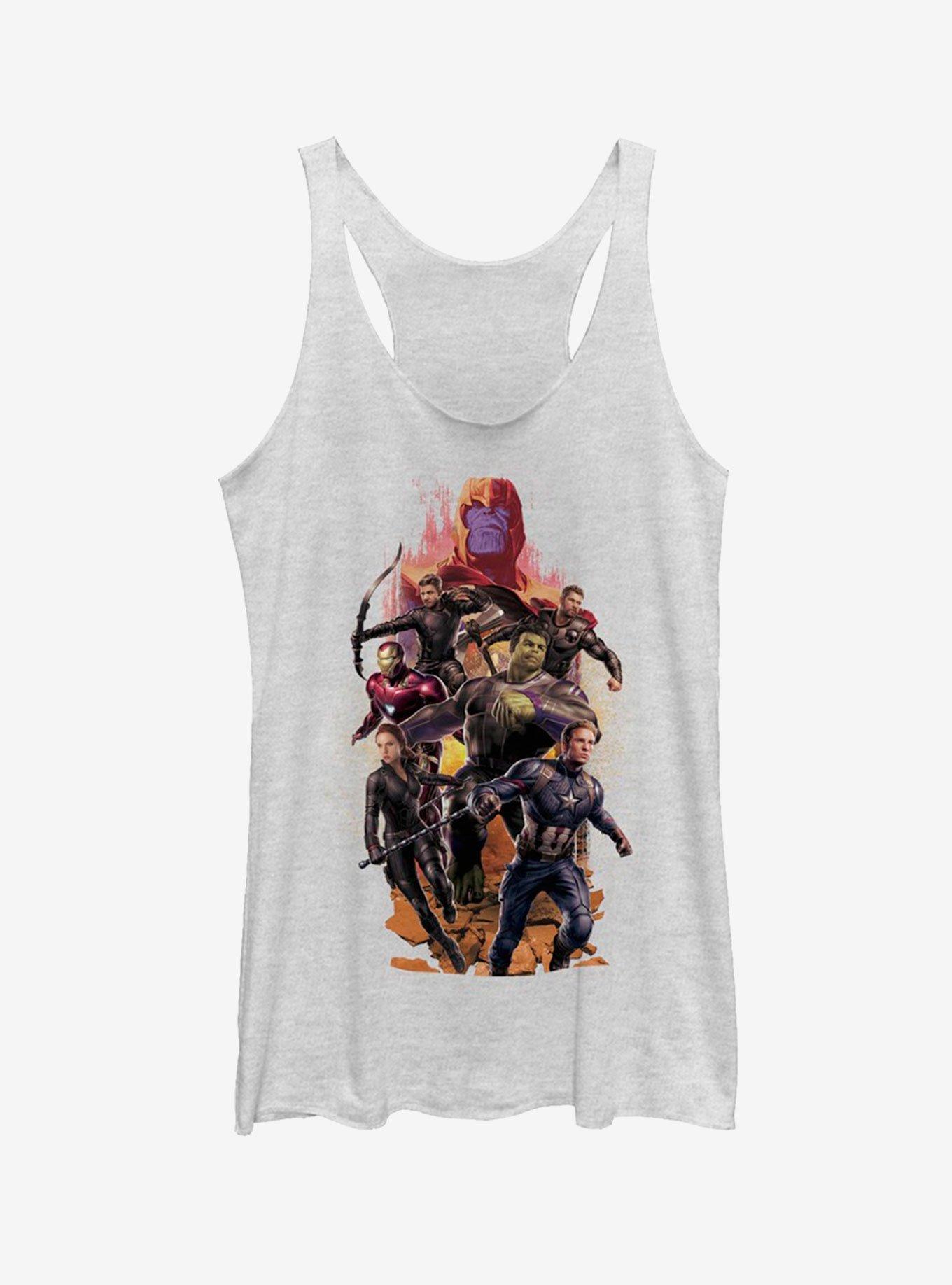 Marvel Avengers Endgame Final Battle Womens Tank - WHITE | BoxLunch