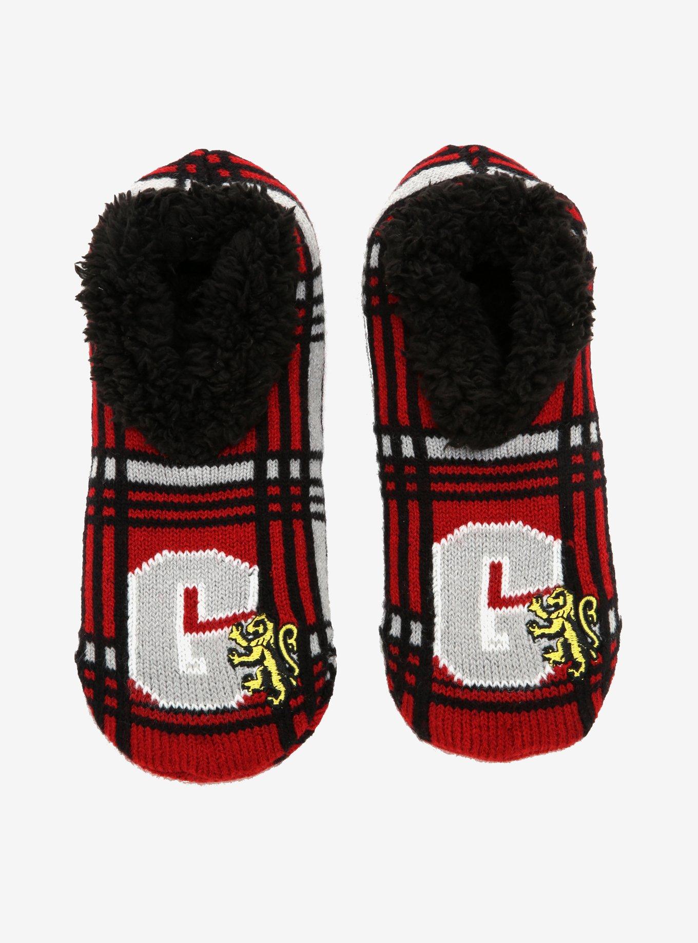Harry Potter Gryffindor Plaid Slipper Socks - BoxLunch Exclusive | BoxLunch