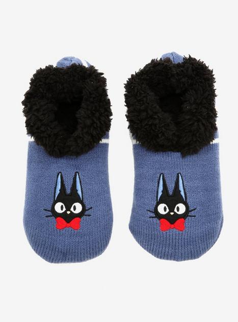Studio Ghibli Kiki's Delivery Service Jiji Slipper Socks - BoxLunch ...