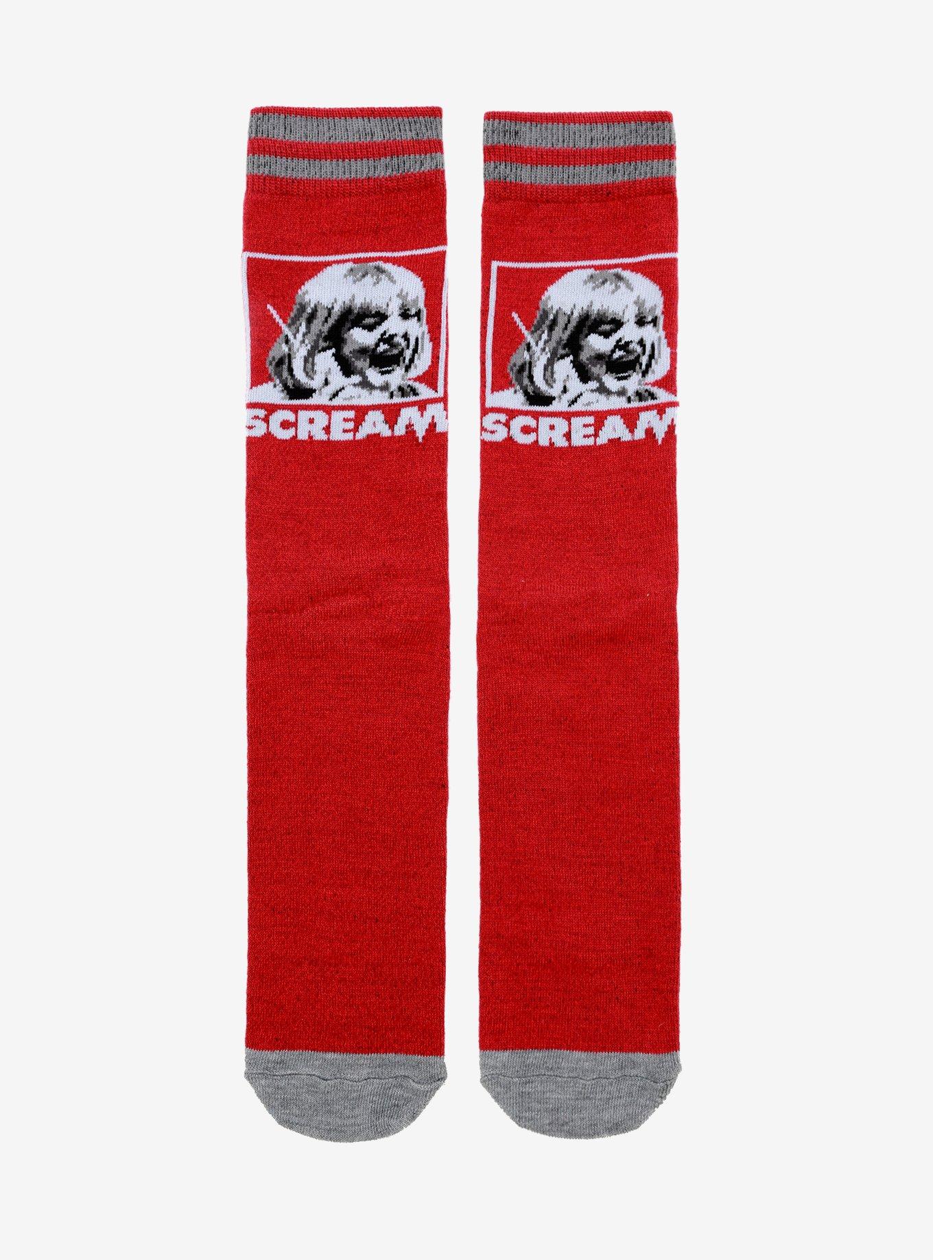 Scream Phone Call Crew Socks | Hot Topic