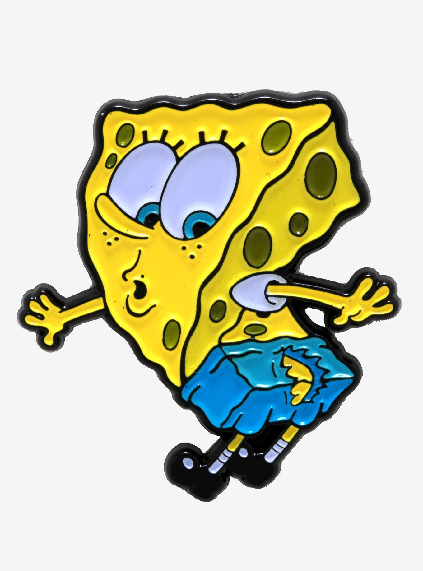 SpongeBob SquarePants Splitting Pants Enamel Pin - BoxLunch Exclusive ...