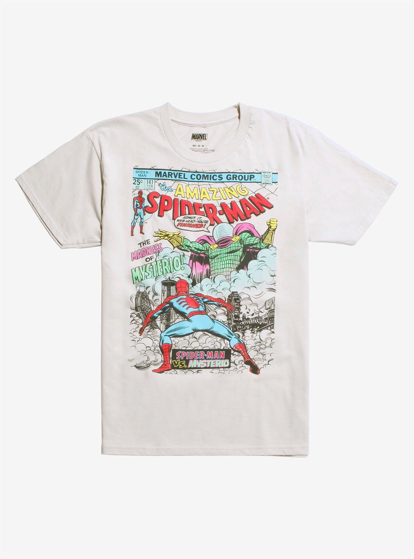Marvel Spider Man Vs Mysterio Comic Book T Shirt Hot Topic