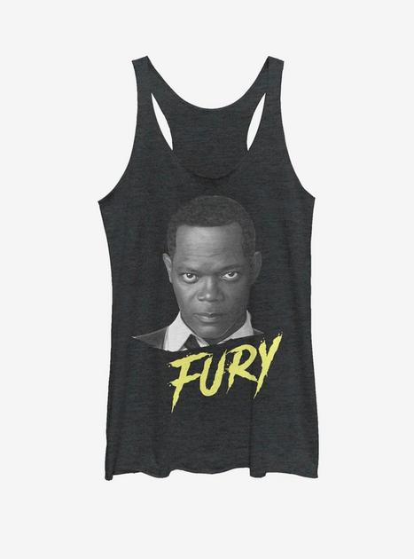 Marvel Captain Marvel Grey Fury Womens Tank - BLACK | BoxLunch