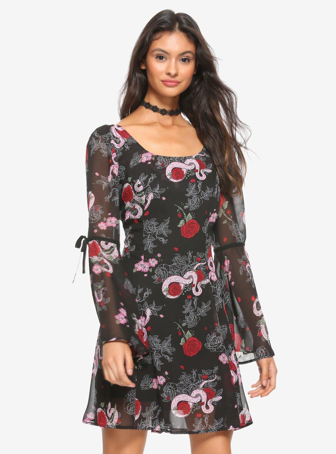 Hell Bunny Pink Viper Dress | Hot Topic