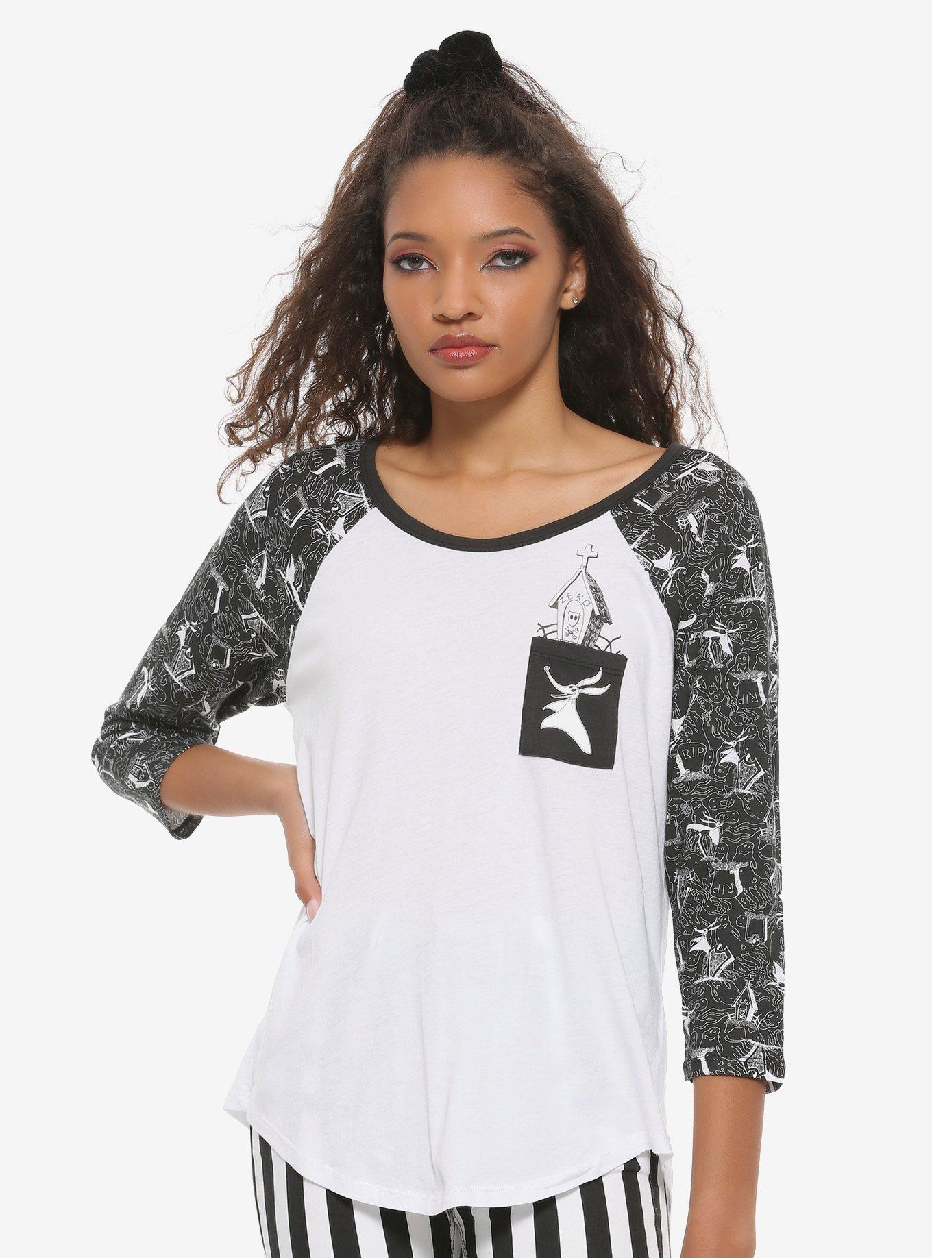 The Nightmare Before Christmas Zero Girls Raglan | Hot Topic