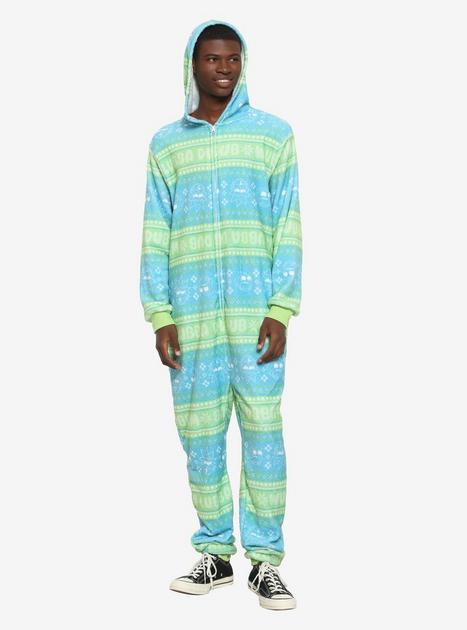Rick And Morty Fair Isle Print Union Suit | Hot Topic