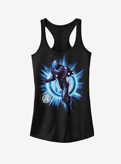 Marvel Avengers Endgame Iron Man Endgame Girls Tank - BLACK | Hot Topic