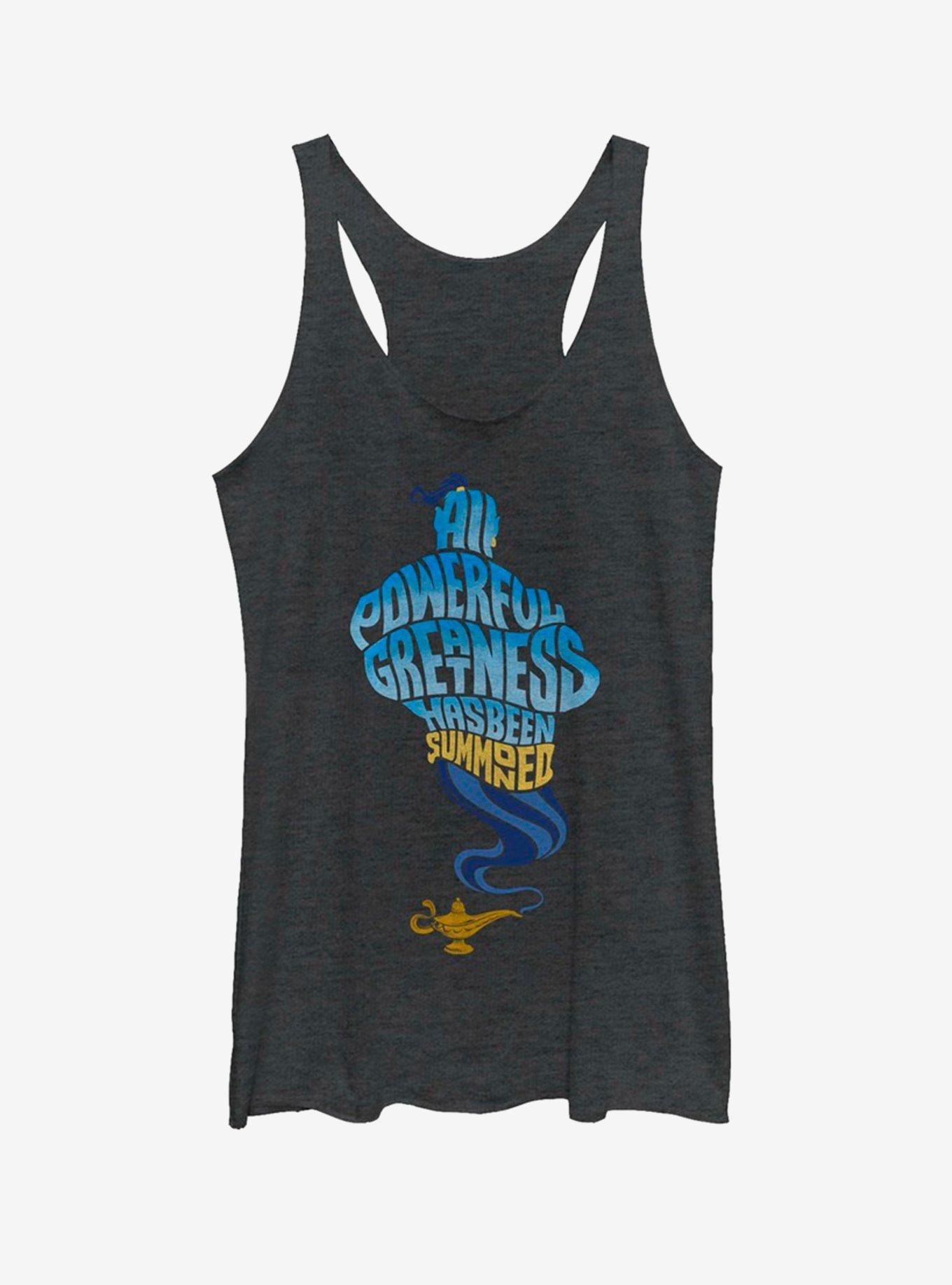 Disney Aladdin 2019 All Powerful Genie Womens Tank - BLACK | BoxLunch
