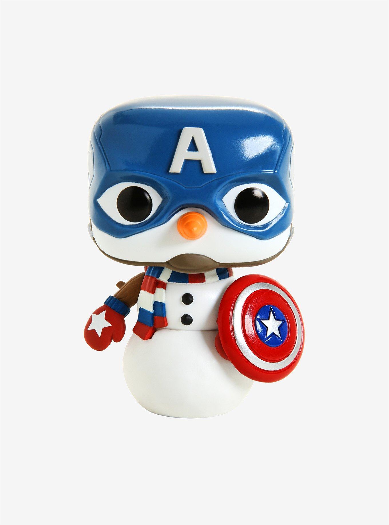 Funko Pop! Marvel Holiday Cap Snowman Vinyl Bobble-Head | BoxLunch