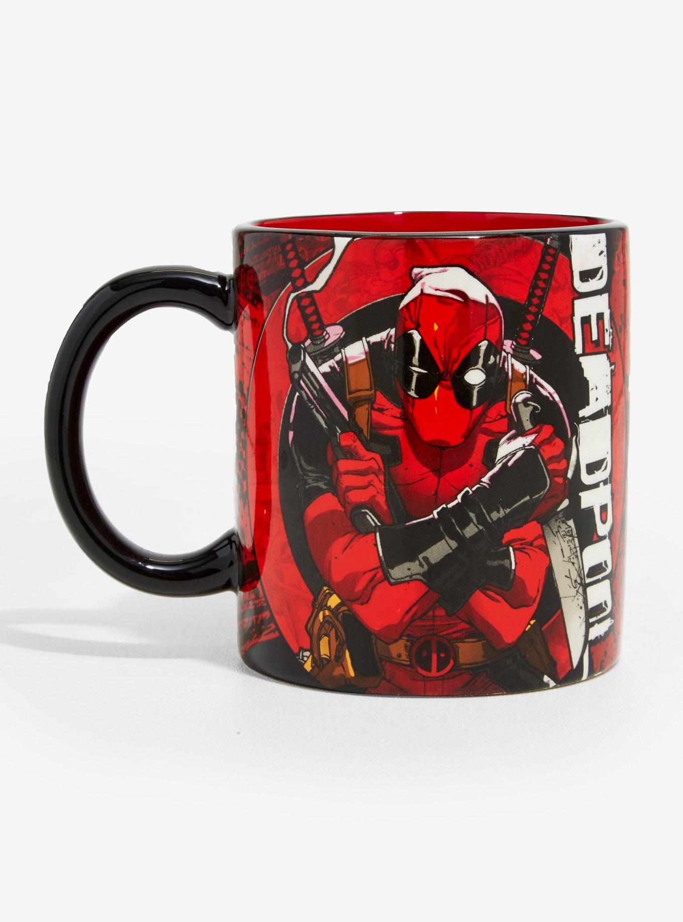 Marvel Deadpool Face Spinner Mug | Hot Topic