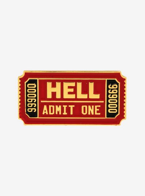Hell Ticket Enamel Pin | Hot Topic