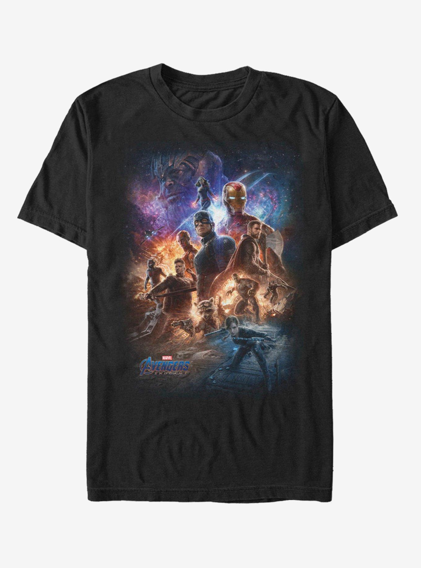 Marvel Avengers: Endgame Endgame Posters T-Shirt - BLACK | BoxLunch