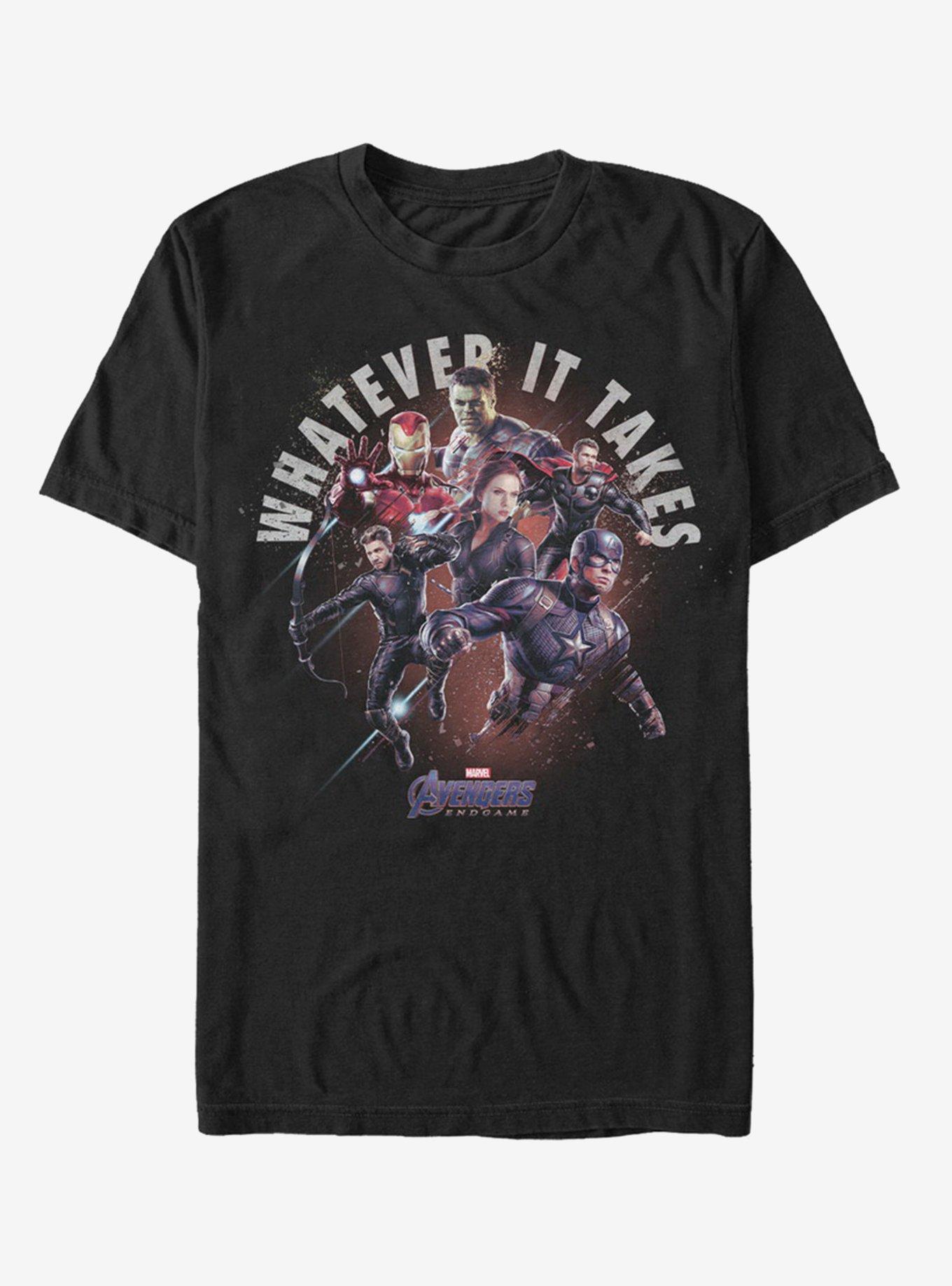 Marvel Avengers Endgame Heroes Sacrifice T-Shirt - BLACK | BoxLunch