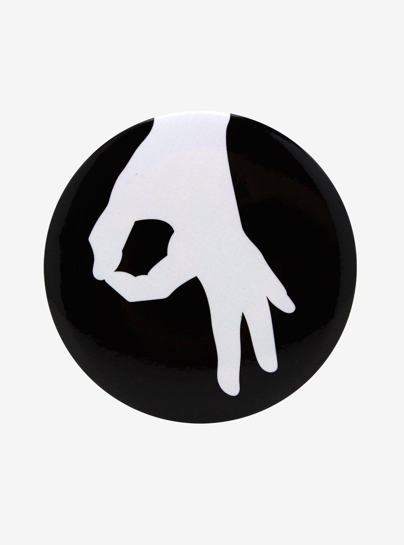 OK Hand Silhouette Button | Hot Topic