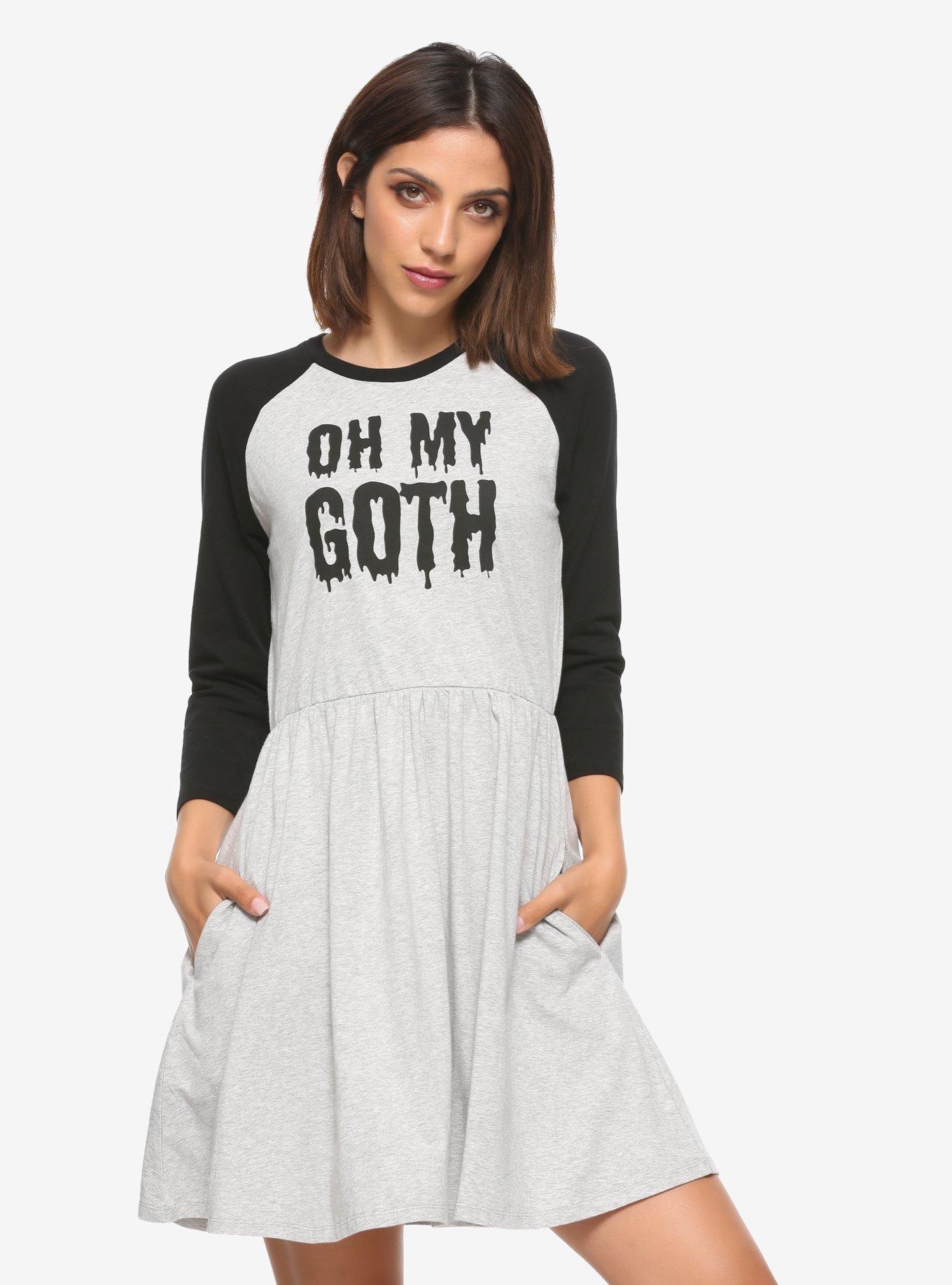 Oh My Goth Raglan Skater Dress | Hot Topic