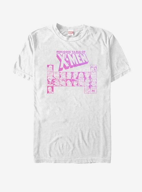 Marvel X-Men Periodic Table White T-Shirt - WHITE | BoxLunch