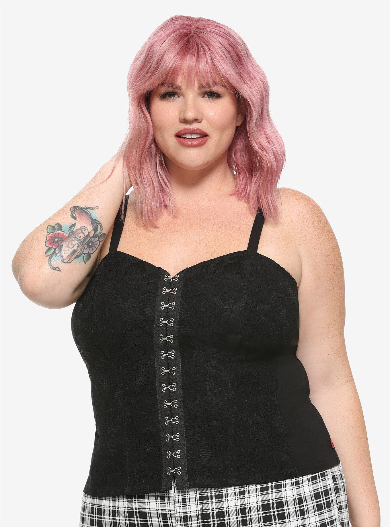 Royal Bones By Tripp Hook & Eye Lace Corset Plus Size | Hot Topic