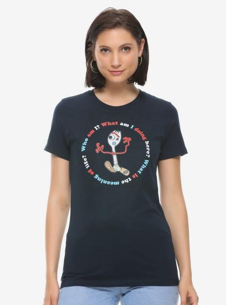 Disney Pixar Toy Story 4 Existential Forky Women's T-Shirt - BoxLunch ...