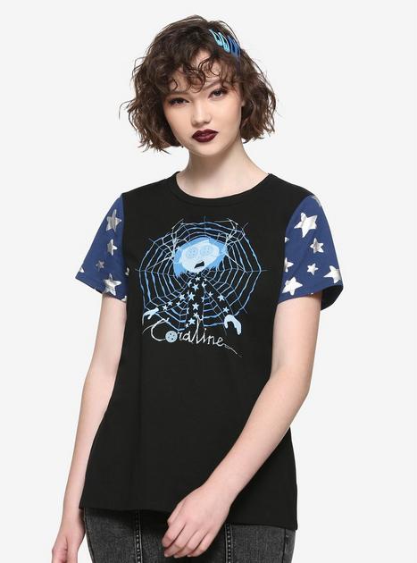 Coraline Star Sleeve Girls T-Shirt | Hot Topic