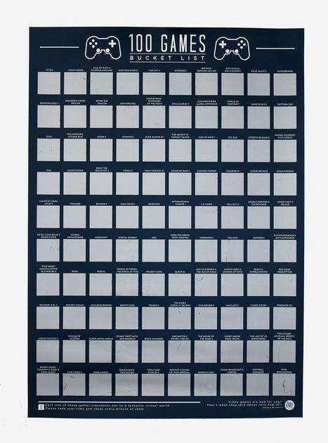 100 Games Scratch Off Bucket List Poster | Hot Topic
