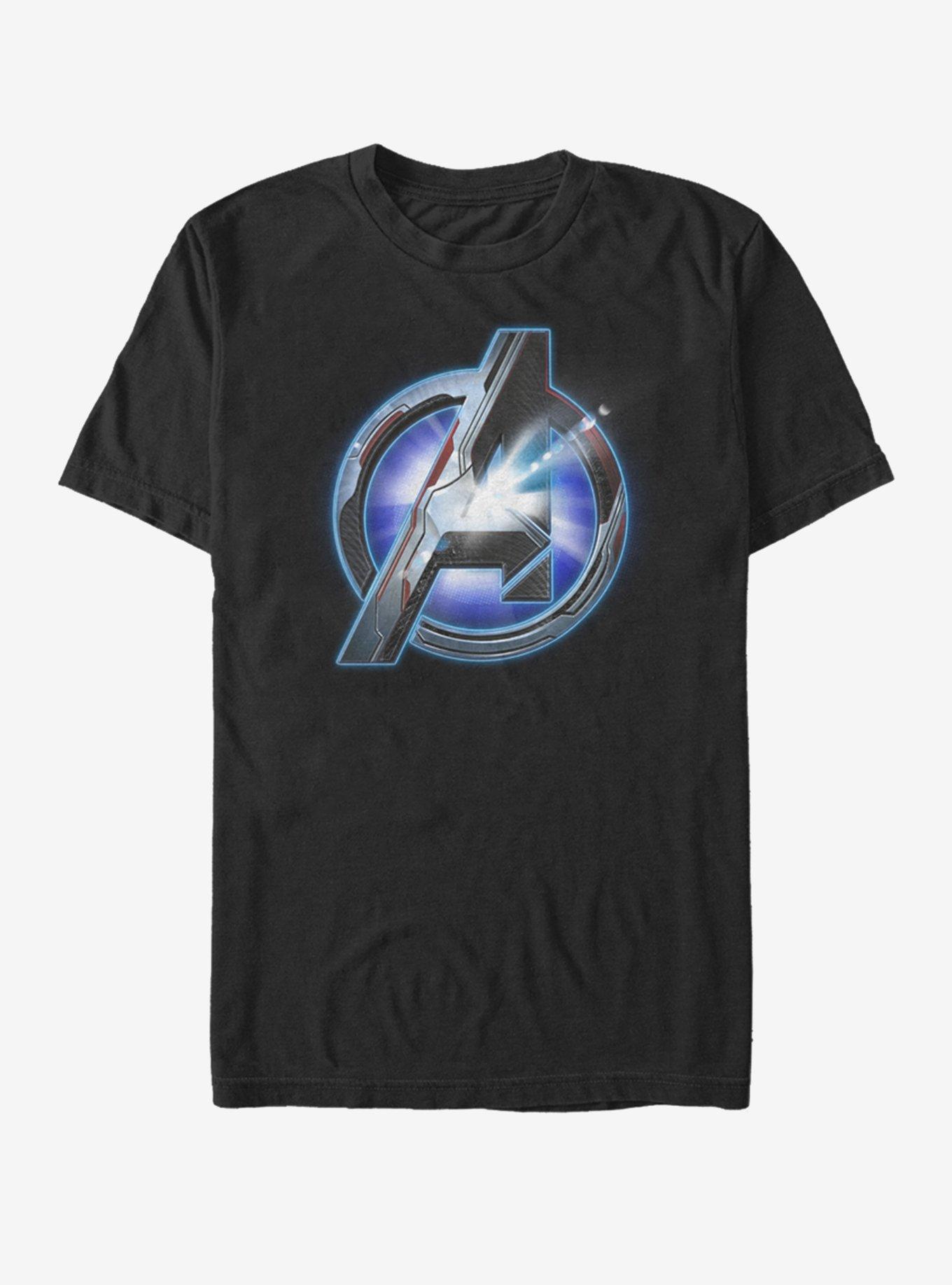 Marvel Avengers: Endgame Endgame logo Shine T-Shirt - BLACK | Hot Topic