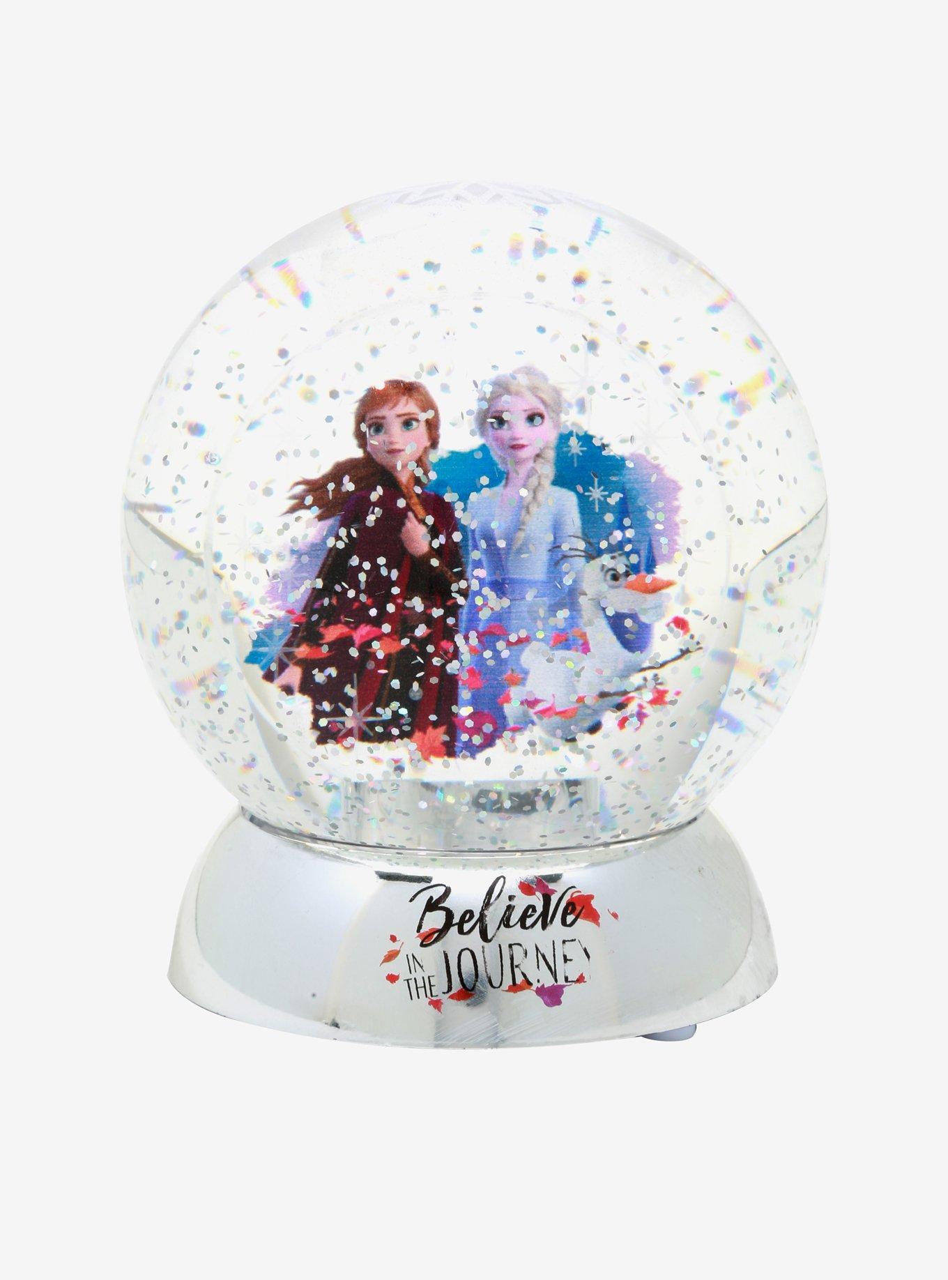 Disney Frozen 2 Anna Elsa & Olaf Snow Globe | Hot Topic