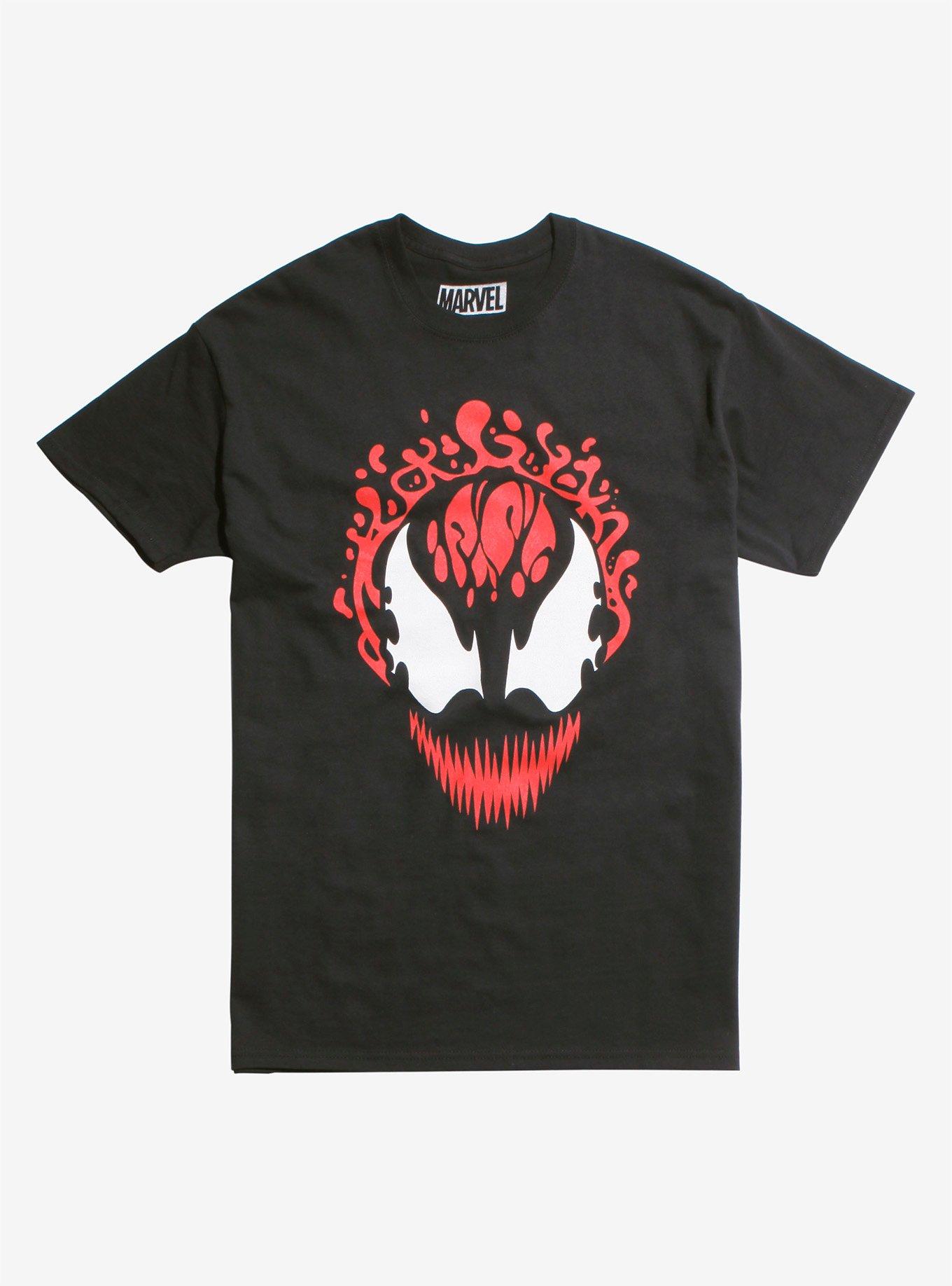 Marvel Spider-Man Carnage Face T-Shirt | Hot Topic
