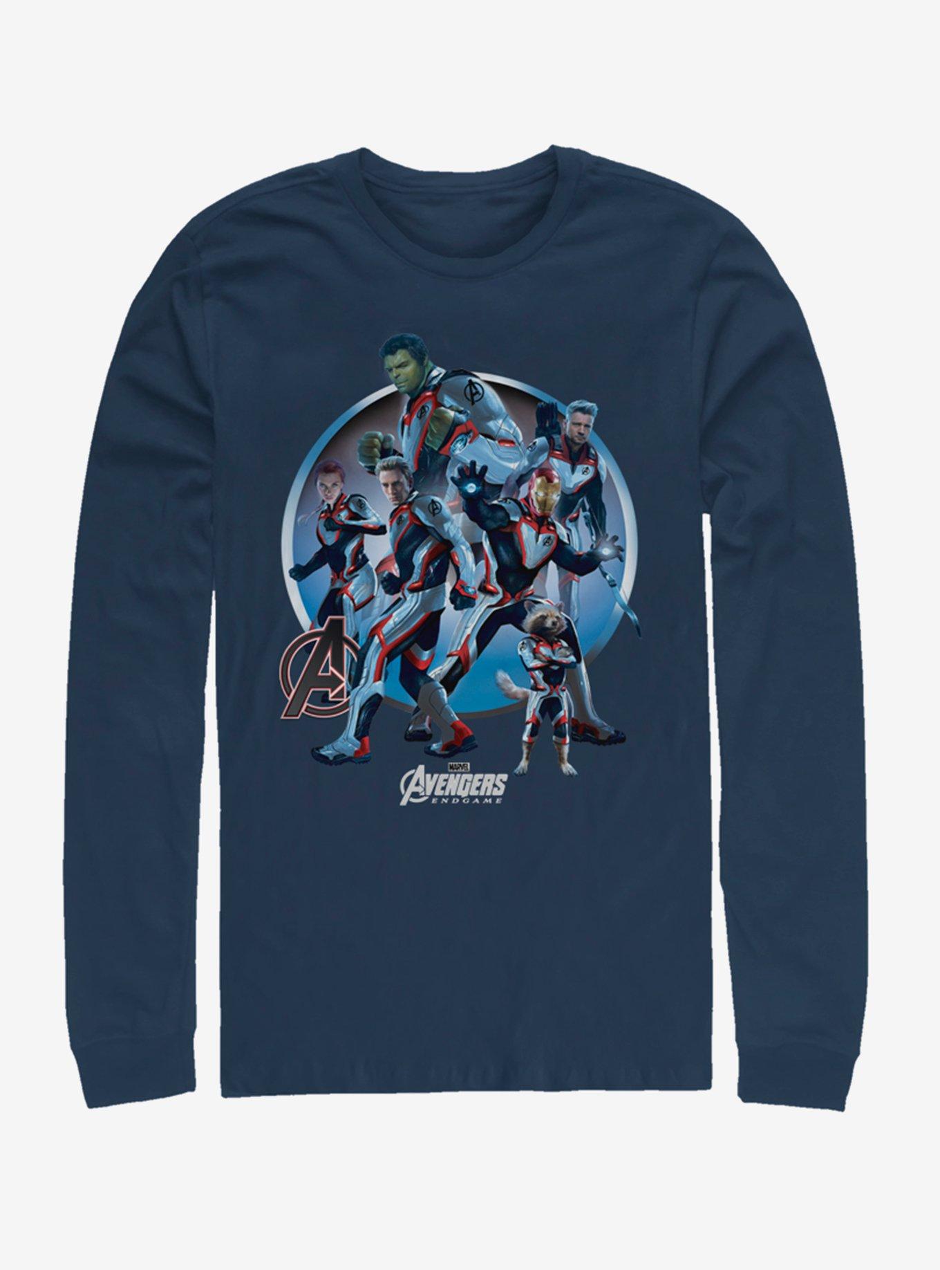 Marvel Avengers: Endgame Endgamers Unite Long-Sleeve T-Shirt - BLUE ...