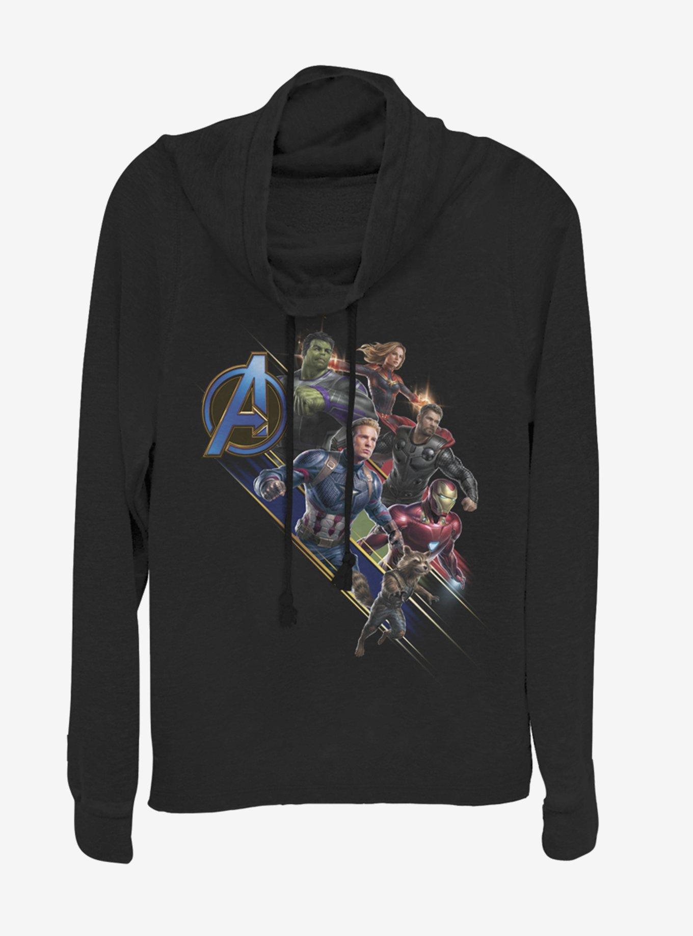 Hot Topic Marvel Avengers: Endgame Avengers Assemble Cowlneck Long ...