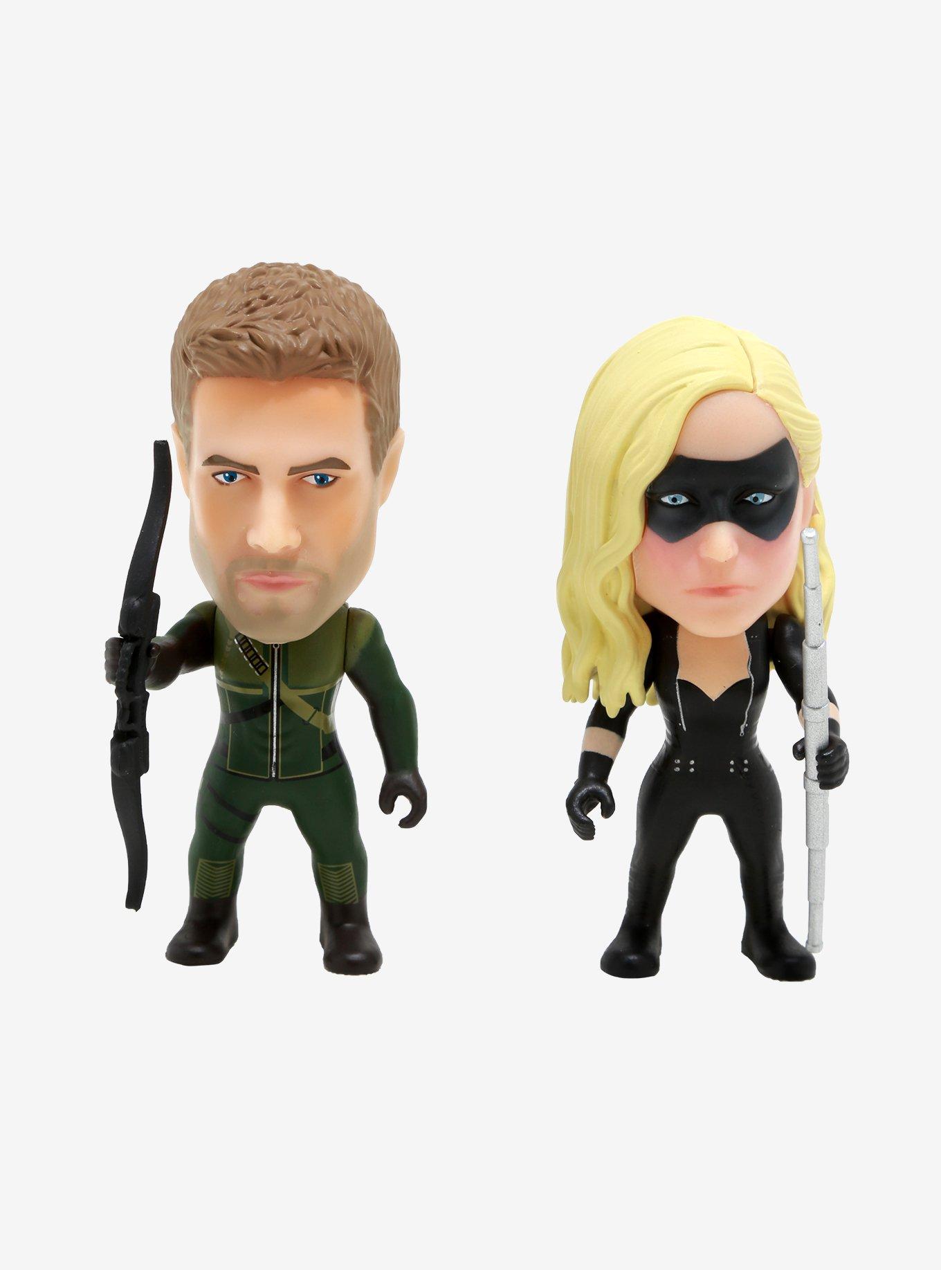 DC Comics Arrow Green Arrow & Black Canary 3 Inch Titans Vinyl Figure ...