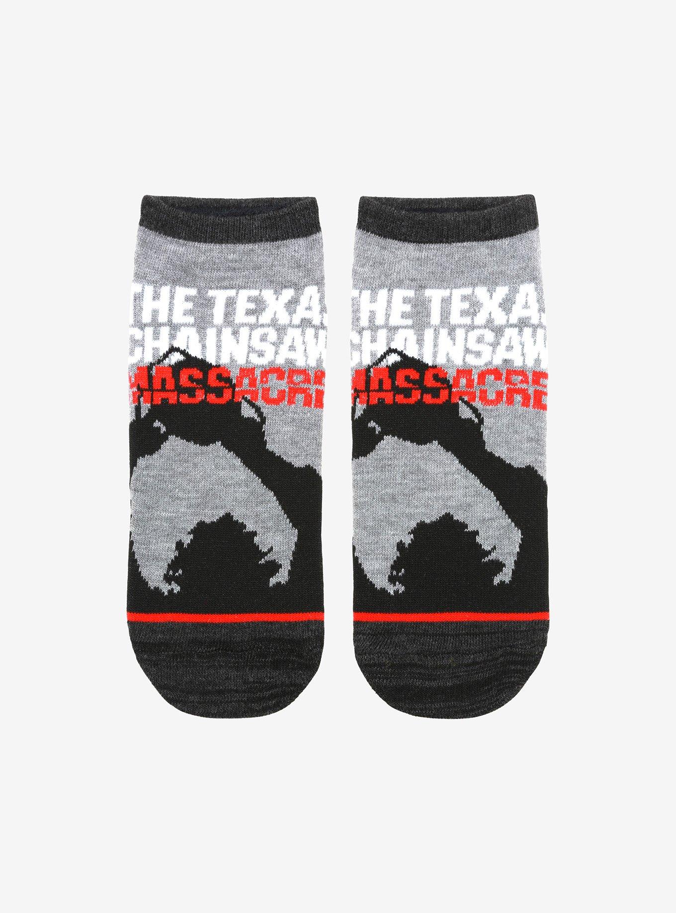 The Texas Chainsaw Massacre Silhouette No-Show Socks | Hot Topic