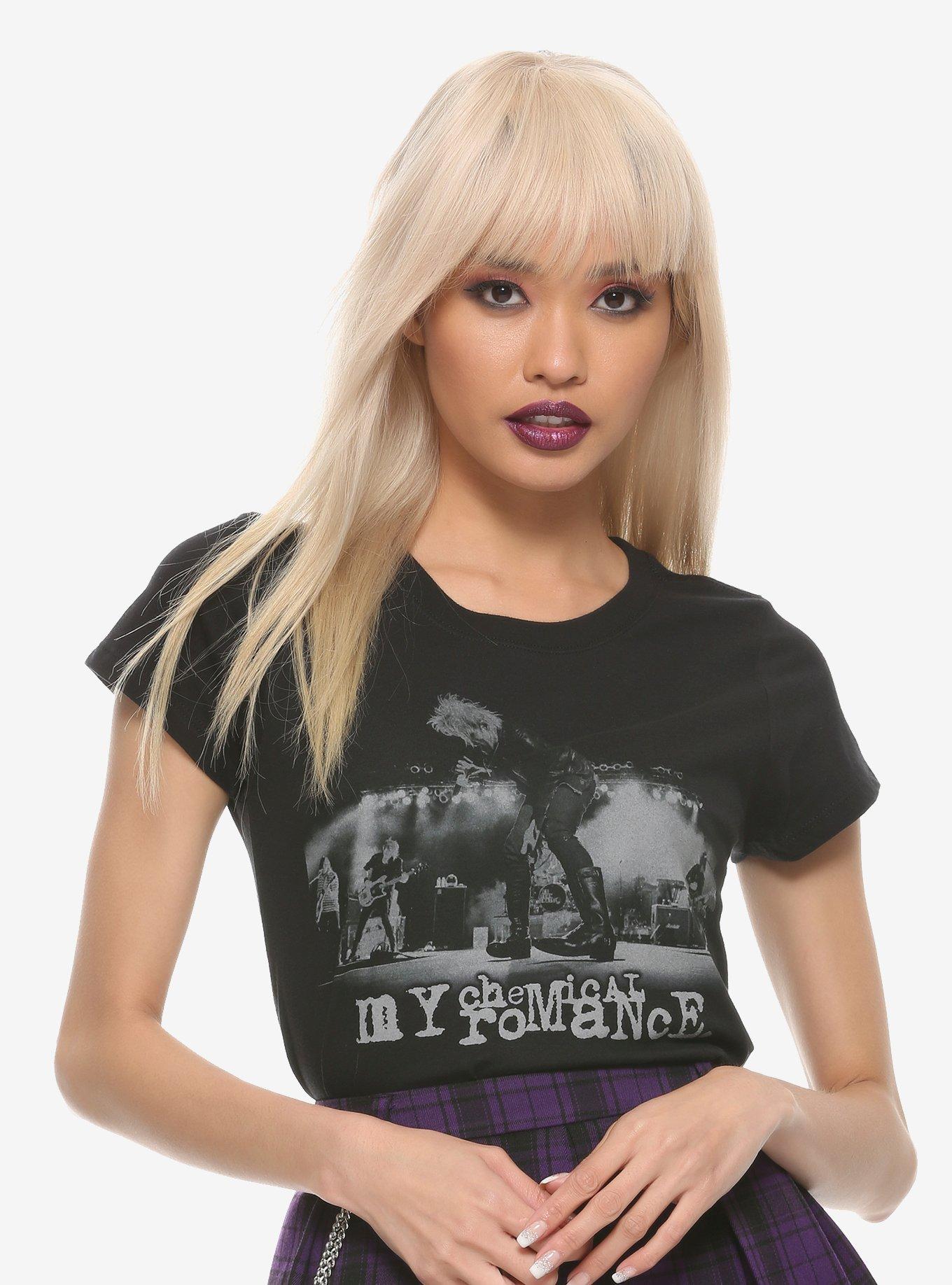 My Chemical Romance Black & White Photo Girls T-Shirt | Hot Topic
