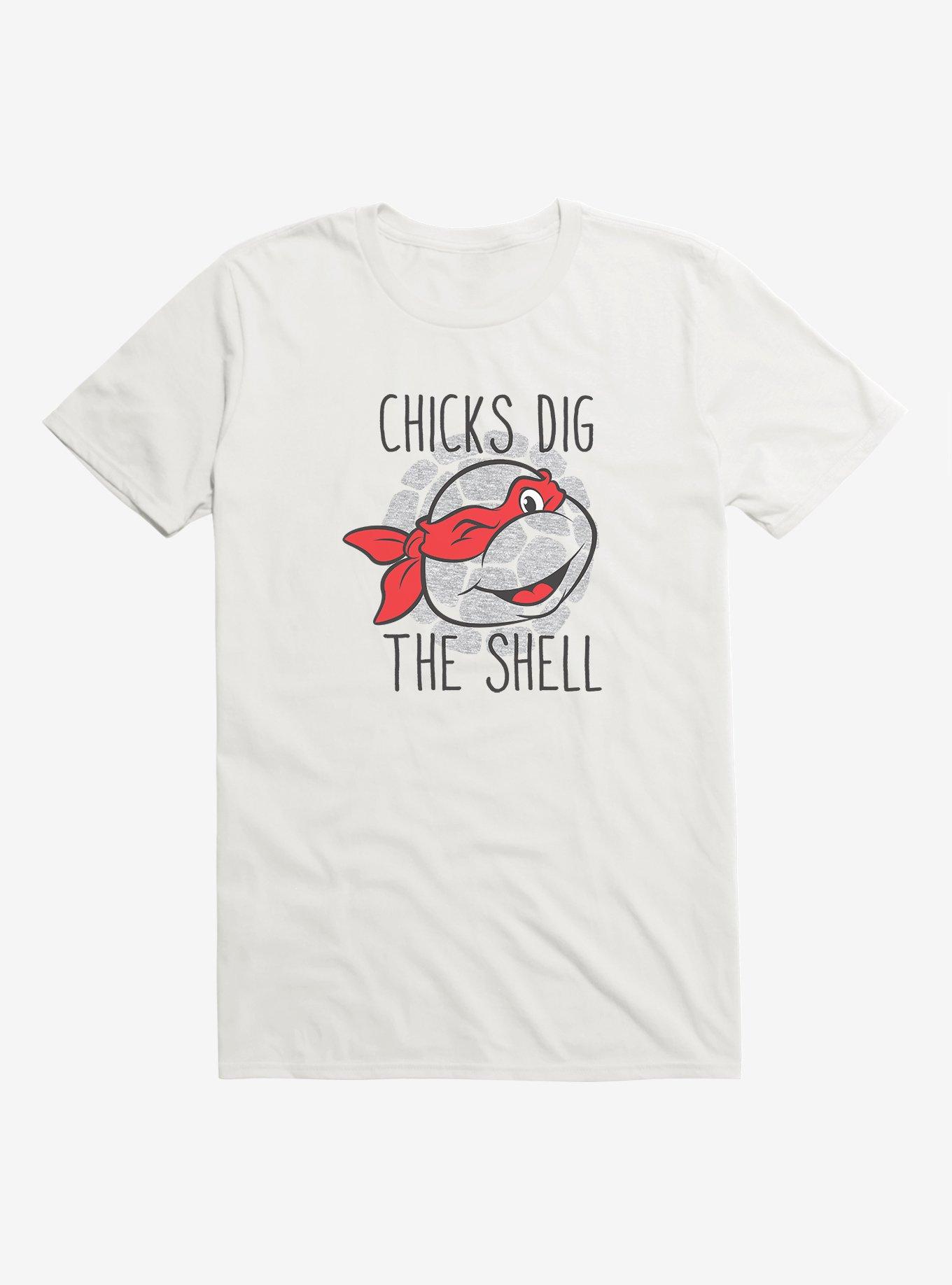 Teenage Mutant Ninja Turtles Raphael Chicks Dig The Shell T-Shirt ...