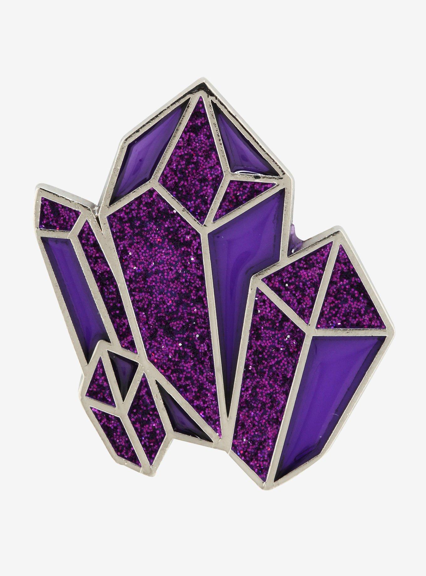 Glitter Crystal Enamel Pin | Hot Topic