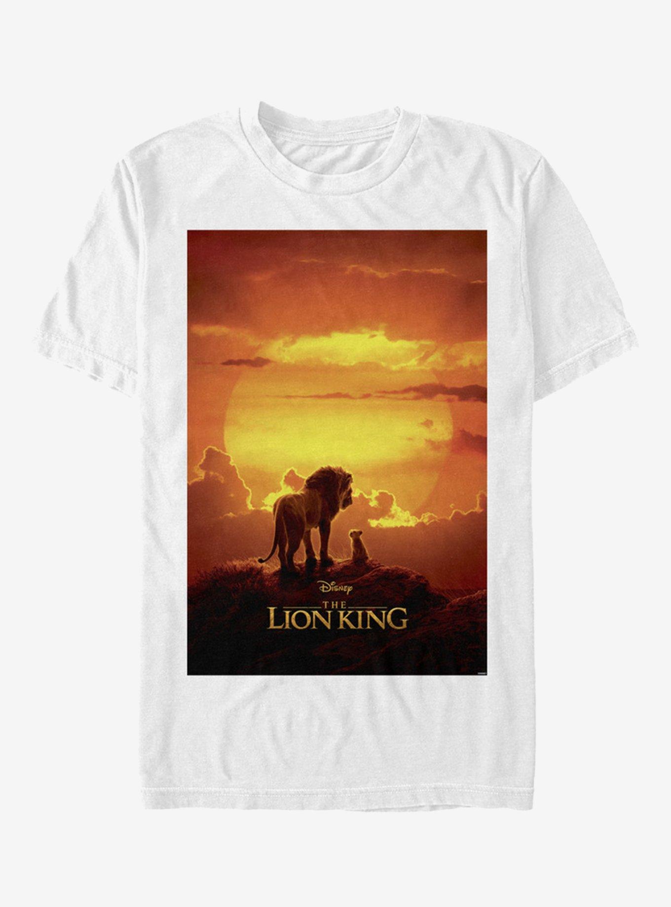 Disney The Lion King 2019 Pride Rock Poster T-Shirt - WHITE | BoxLunch