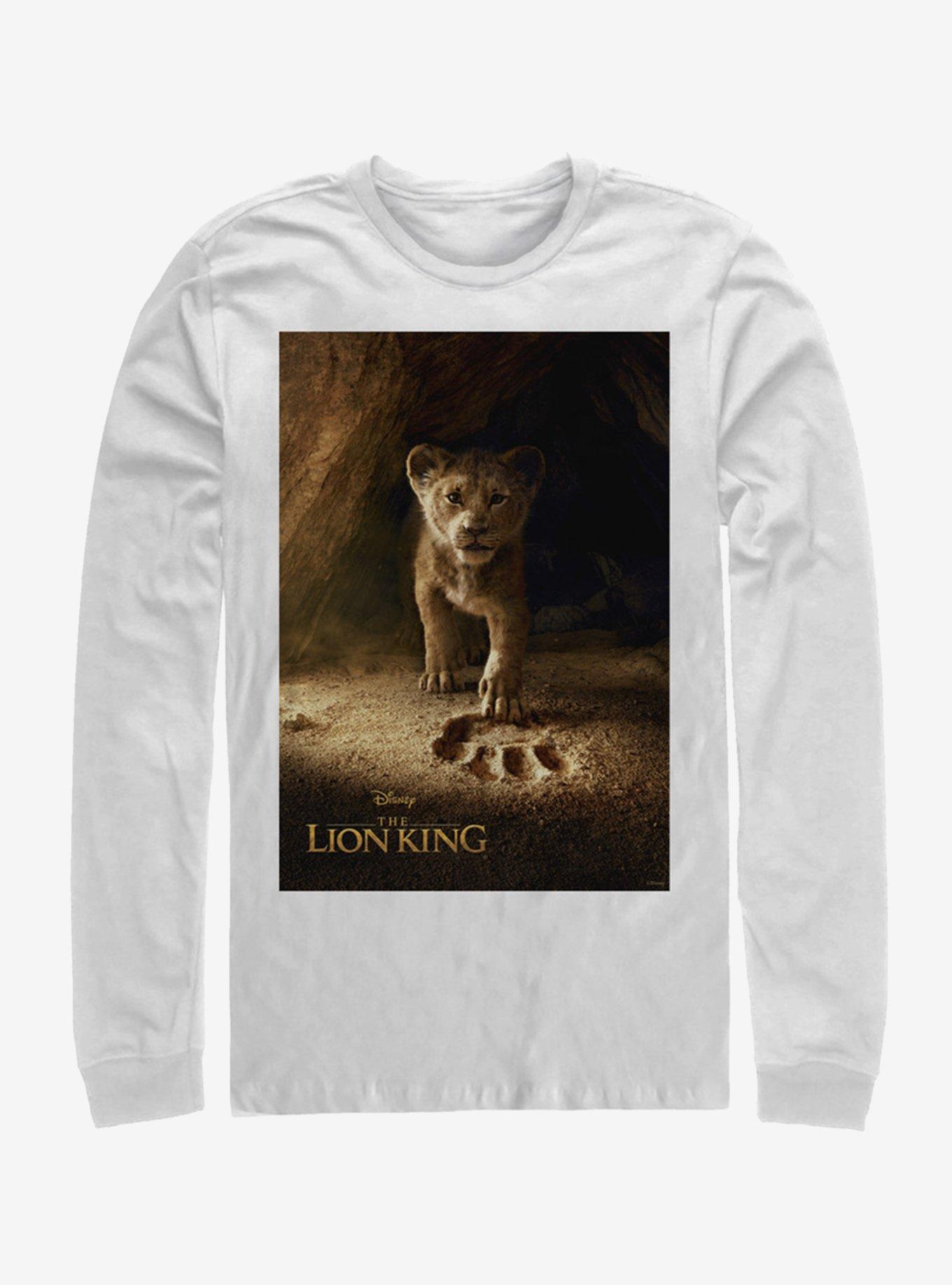 Disney The Lion King 2019 Simba Poster Long-Sleeve T-Shirt - WHITE ...