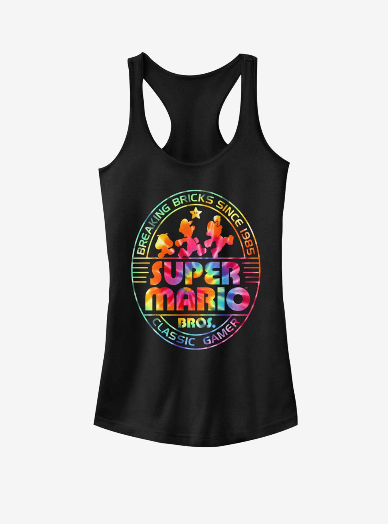 Hot Topic Nintendo Classic Gamer Breaking Bricks Since 1985 Tye-Dye ...